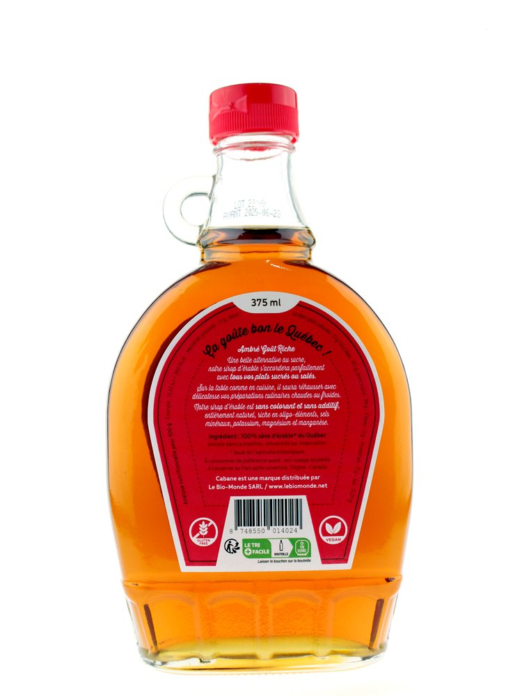 Sirop d'Érable Bio 375 ml - Ferme Vifranc | Le Bio-monde